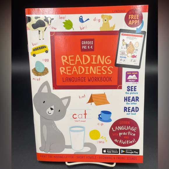 Other | Grades Pre K K Reading Readiness Language Work Book | Poshmark